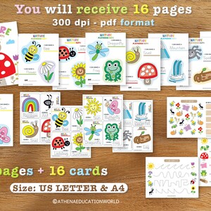 Nature Playdough Mats, Fun Play Doh Activities for Kids, Printable Fine ...