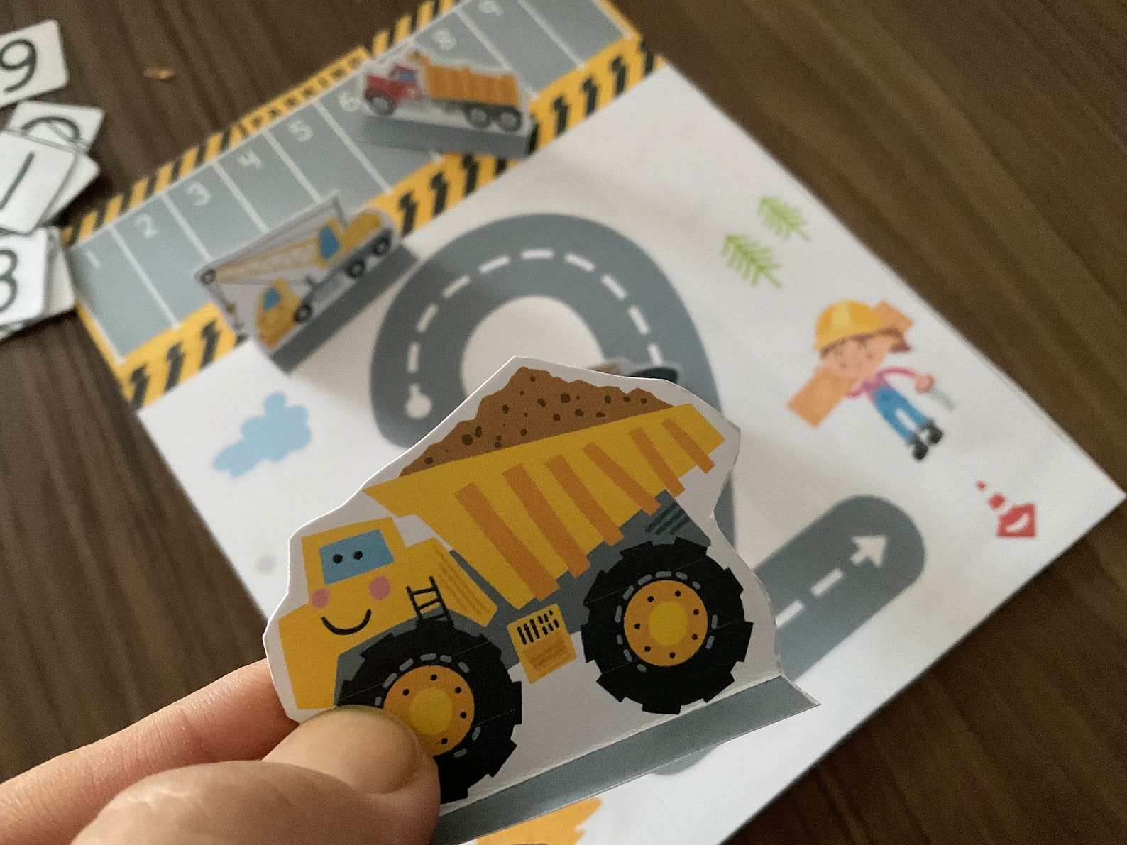 Construction Counting Busy Book, Number Tracing Activity, Printable 3D ...