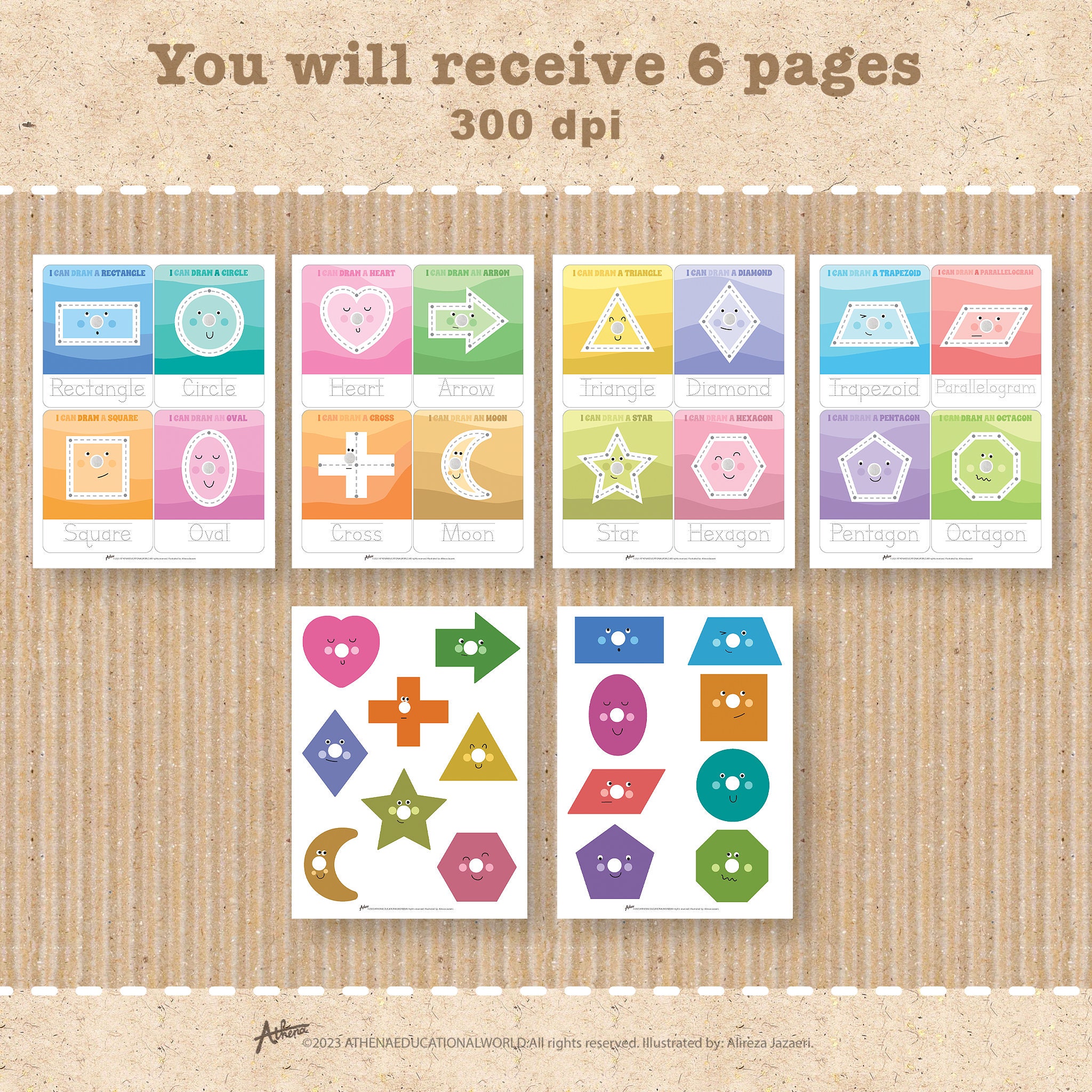 Cute Shape and Color Matching Activity, Shapes Printable Flashcards ...