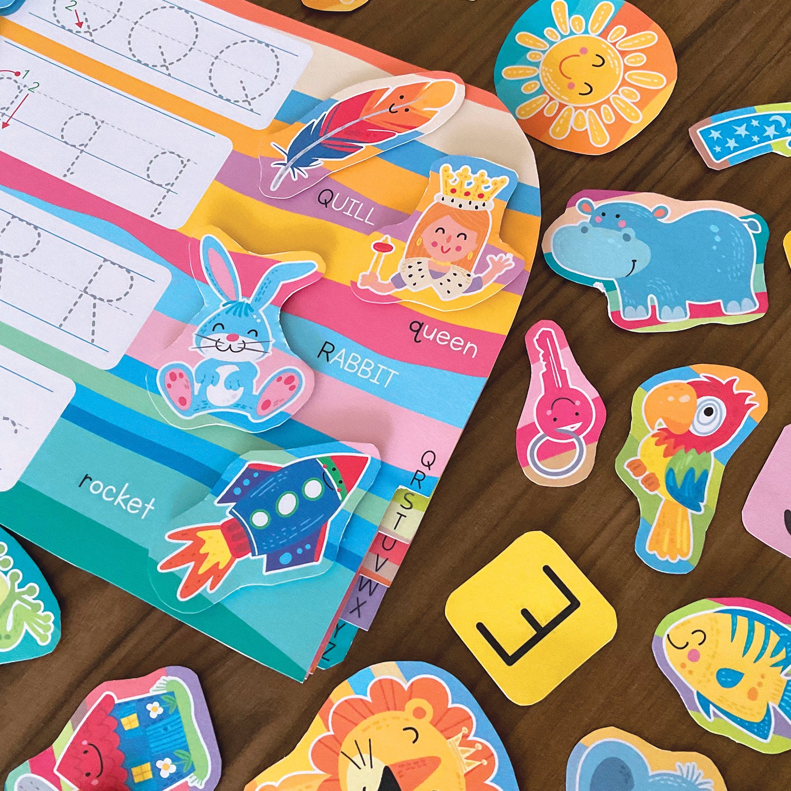 Alphabet Busy Book, ABC Quiet Book, Toddler Learning Binder, Preschool ...