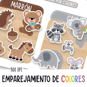 Spanish Color Matching Worksheets, Sorting Colors in Jars, Color ...