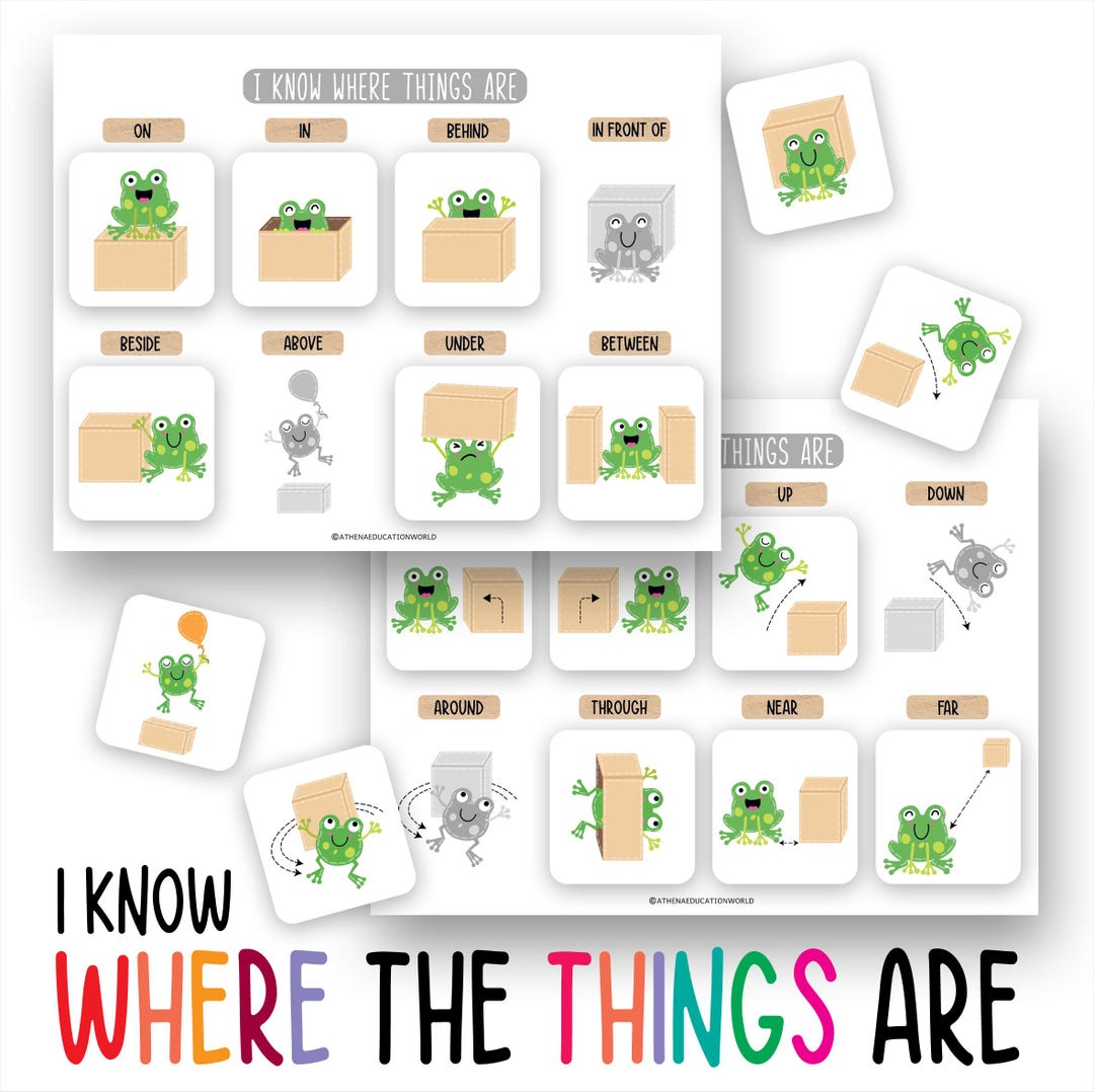 Prepositions Matching Game Printable, ESL Learning (digital Download ...