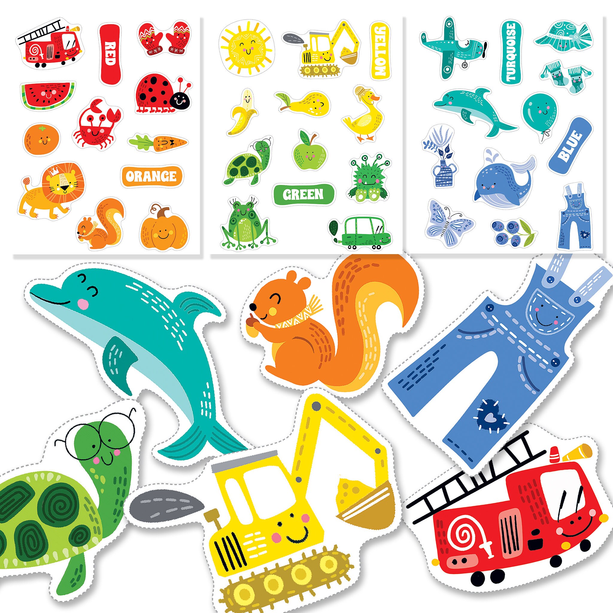 Color Matching Busy Book, Printable Activity,color Sorting Toddler Game ...