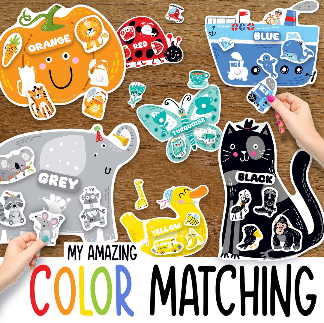 Color Matching Activity for Kids, Toddler Color Printables, Montessori ...