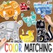 Color Matching Busy Book, Printable Activity, Color Sorting Velcro Game ...