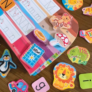 Alphabet Busy Book, ABC Quiet Book, Toddler Learning Binder, Preschool ...