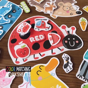 Color Matching Activity for Kids, Toddler Color Printables, Montessori ...