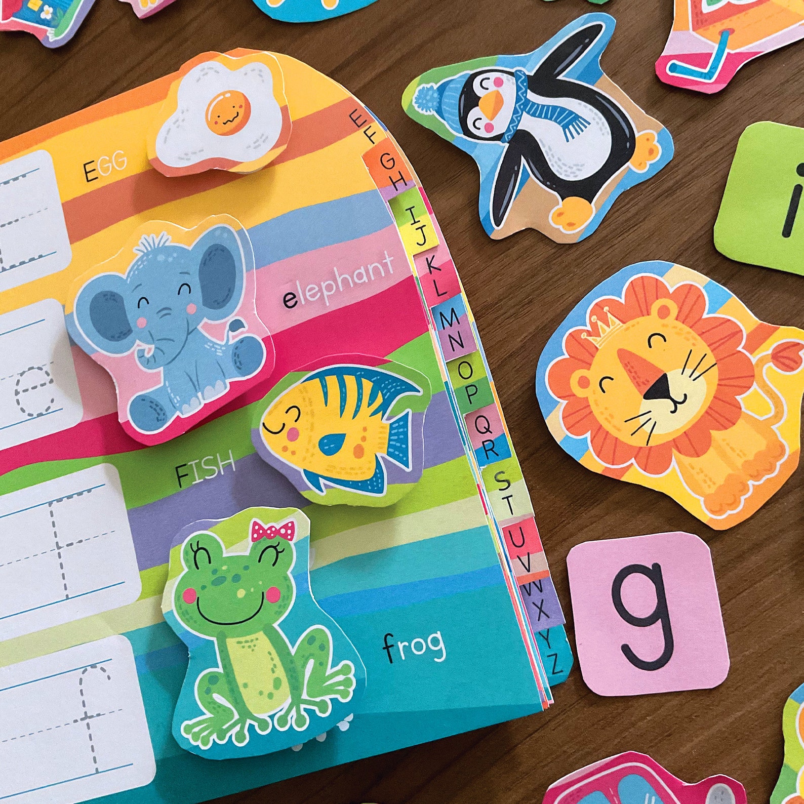 Alphabet Busy Book, ABC Quiet Book, Toddler Learning Binder, Preschool ...