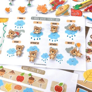 Fall Busy Book Printable, Autumn Learning Binder for Toddlers ...