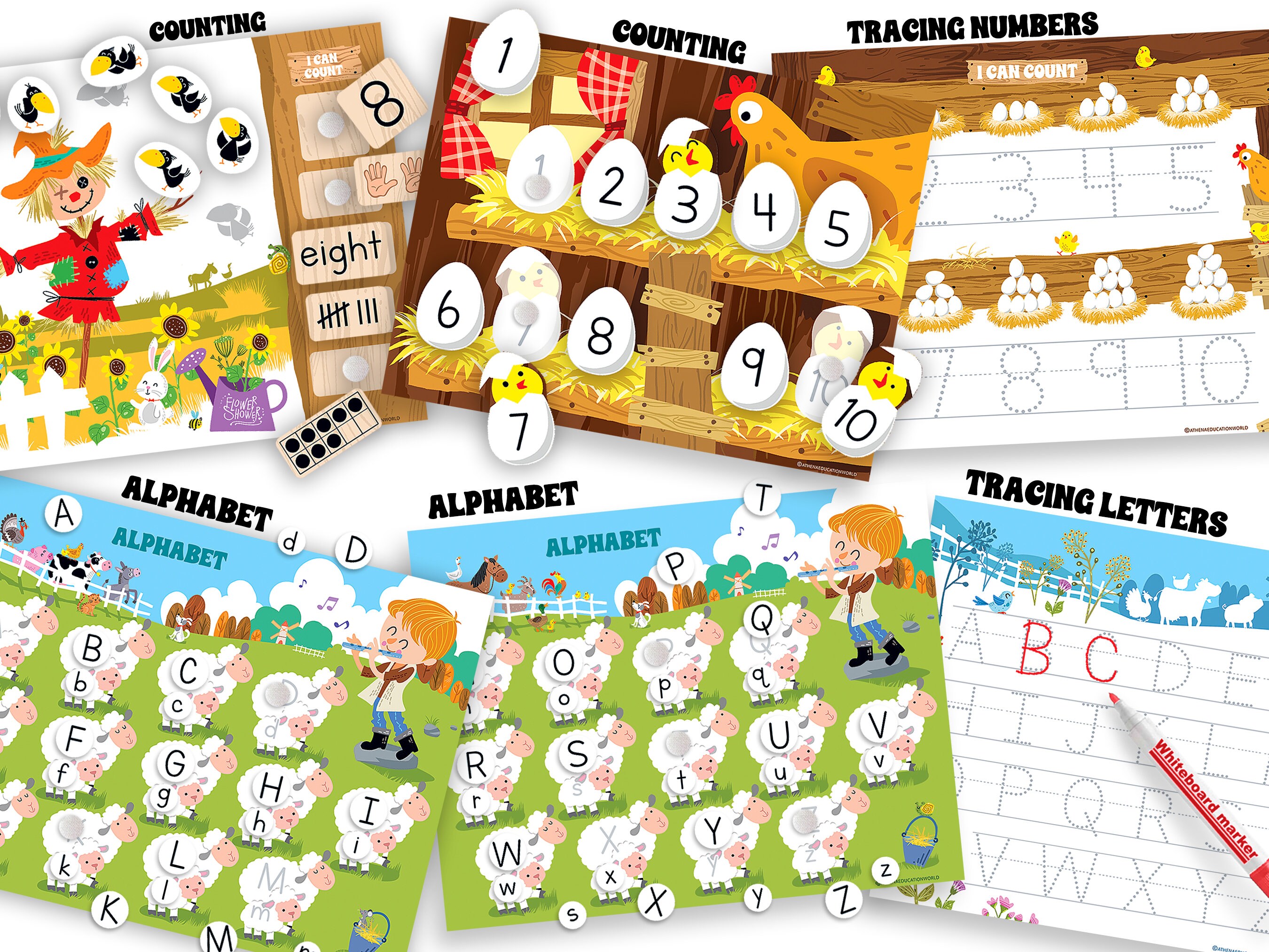 Farm Busy Book Printable Kids Farm Educational Activity Book - Etsy