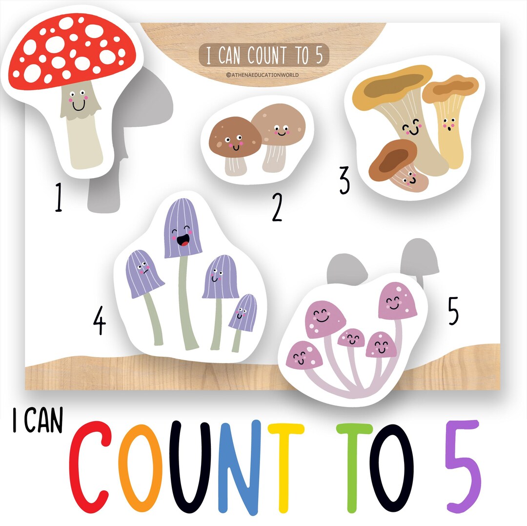 Count to 5 Printable, Counting Activity for Toddlers, Preschool Math ...
