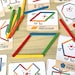 Popsicle Stick Shapes Activity,fun Learning Toddler Activity,preschool ...