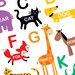 Cute Animal Alphabet Poster Print, Baby Kids Room Wall Art, Children's ...