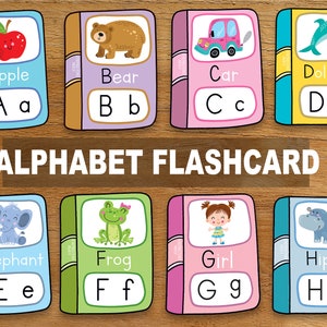 Alphabet Flashcard and Shadow Matching Game, Learning Alphabet ...
