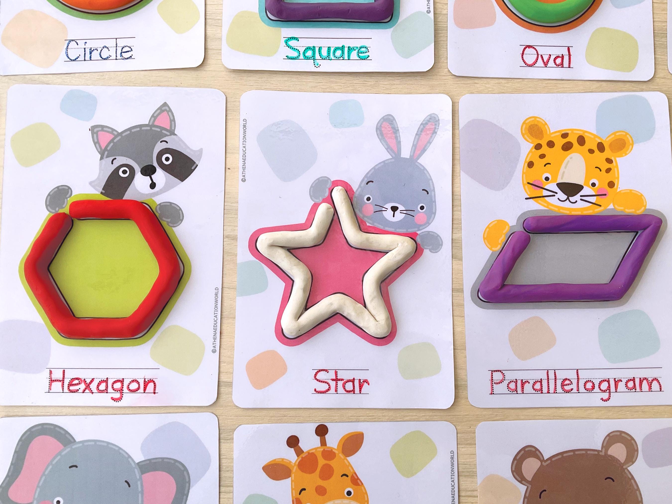 Playdough Mats for Kids Learning Shapes Printable,fun Sensory Activity ...