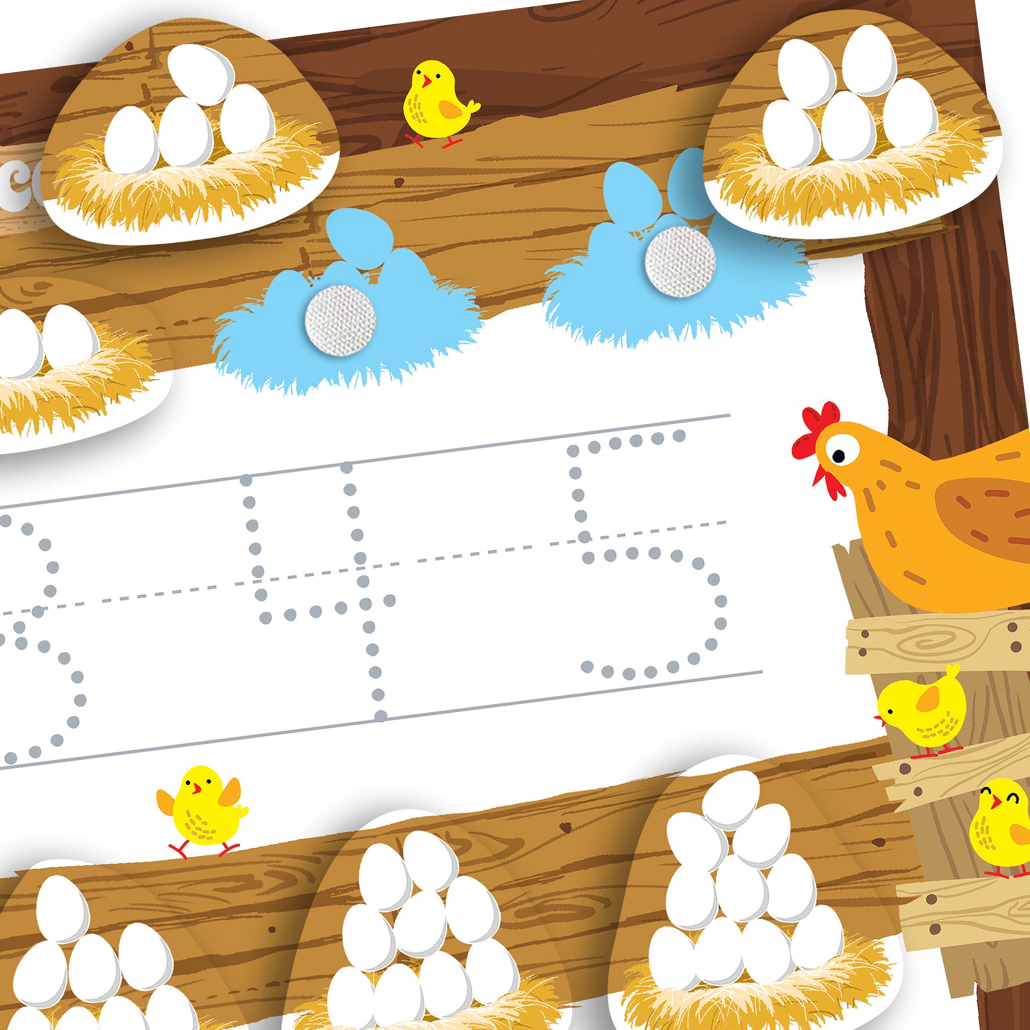 Montessori Counting Worksheet, Number Tracing Activity, Homeschool Math ...