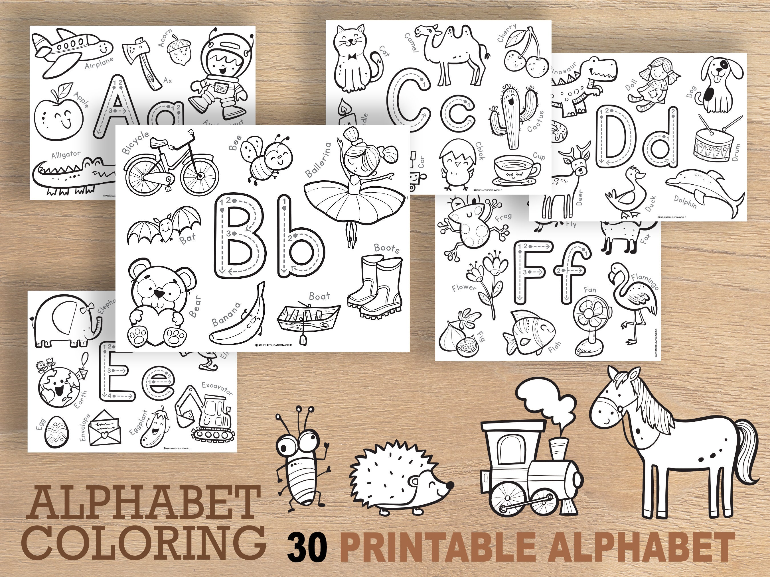 Alphabet Coloring and Tracing, Preschool Coloring Pages,letters ...