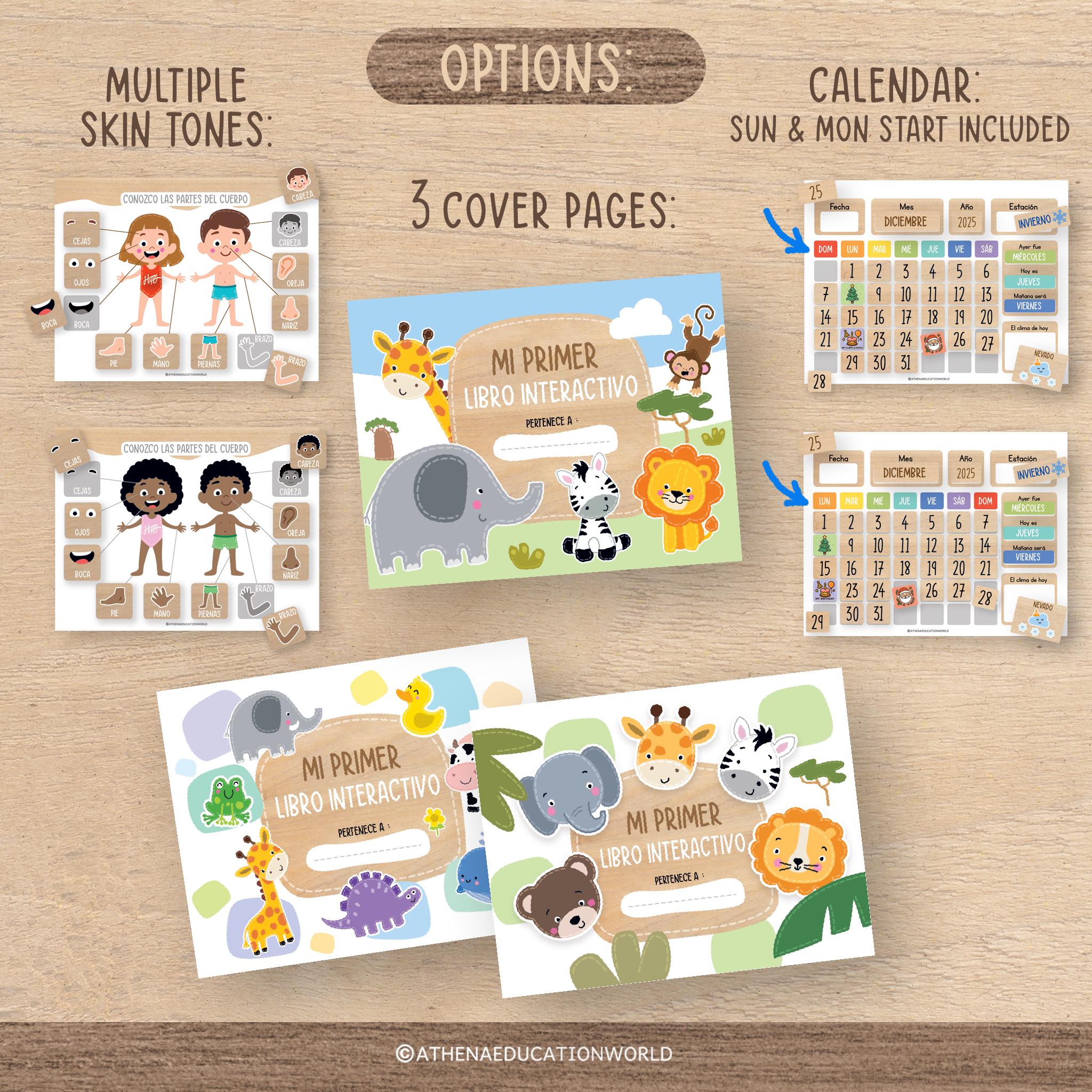 Spanish Busy Book Printable,toddler Learning Binder,homeschool ...