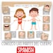 Spanish Body Parts Worksheet,toddler Activity,homeschool Printables ...