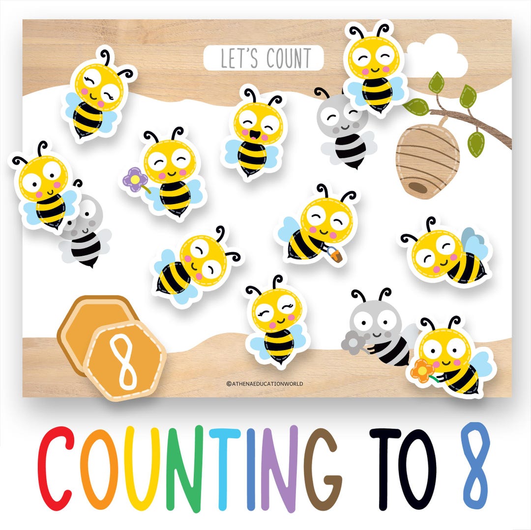 Montessori Counting Worksheet, Number Tracing Activity, Homeschool Math ...