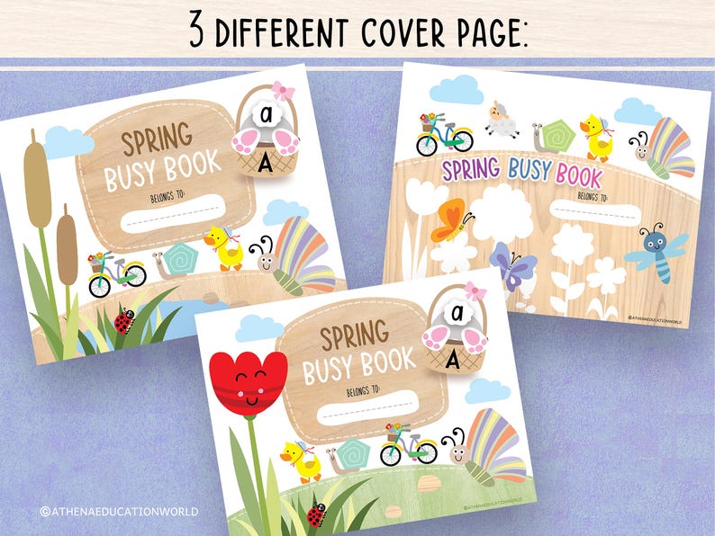 Preschool Curriculum Printable,spring Busy Book for Toddlers, Busy Book ...