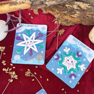 Build a Snowflake Playdough Mat Printable,snowflakes Play Dough Mats ...