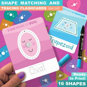 Cute Shape and Color Matching Activity, Shapes Printable Flashcards ...