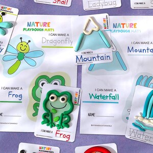Nature Playdough Mats, Fun Play Doh Activities for Kids, Printable Fine ...