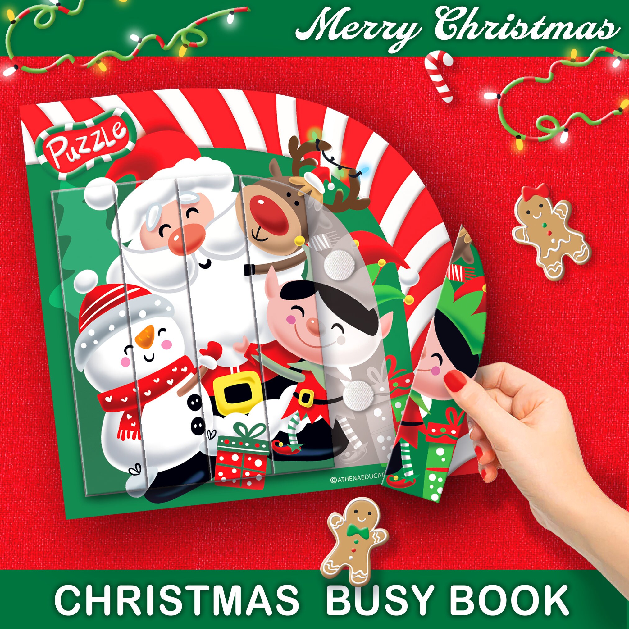Christmas Busy Book for Toddler, Printable Holiday Learning Activity ...