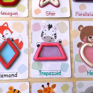 Playdough Mats for Kids Learning Shapes Printable,fun Sensory Activity ...
