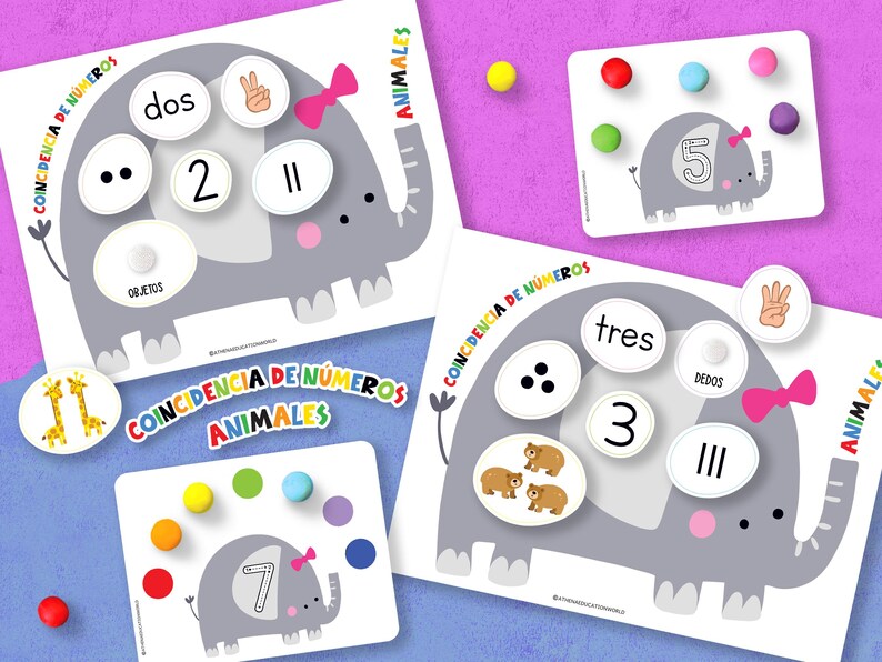 Spanish Preschool Math Activity, Toddler Number Playdough, Montessori ...