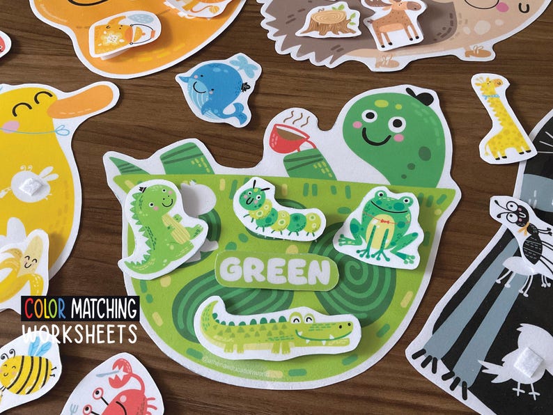 Color Matching Activity for Kids, Toddler Color Printables, Montessori ...