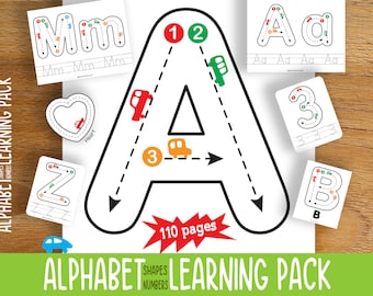 Printable Preschool Birthday Themed Learning Activity (alphabet ...