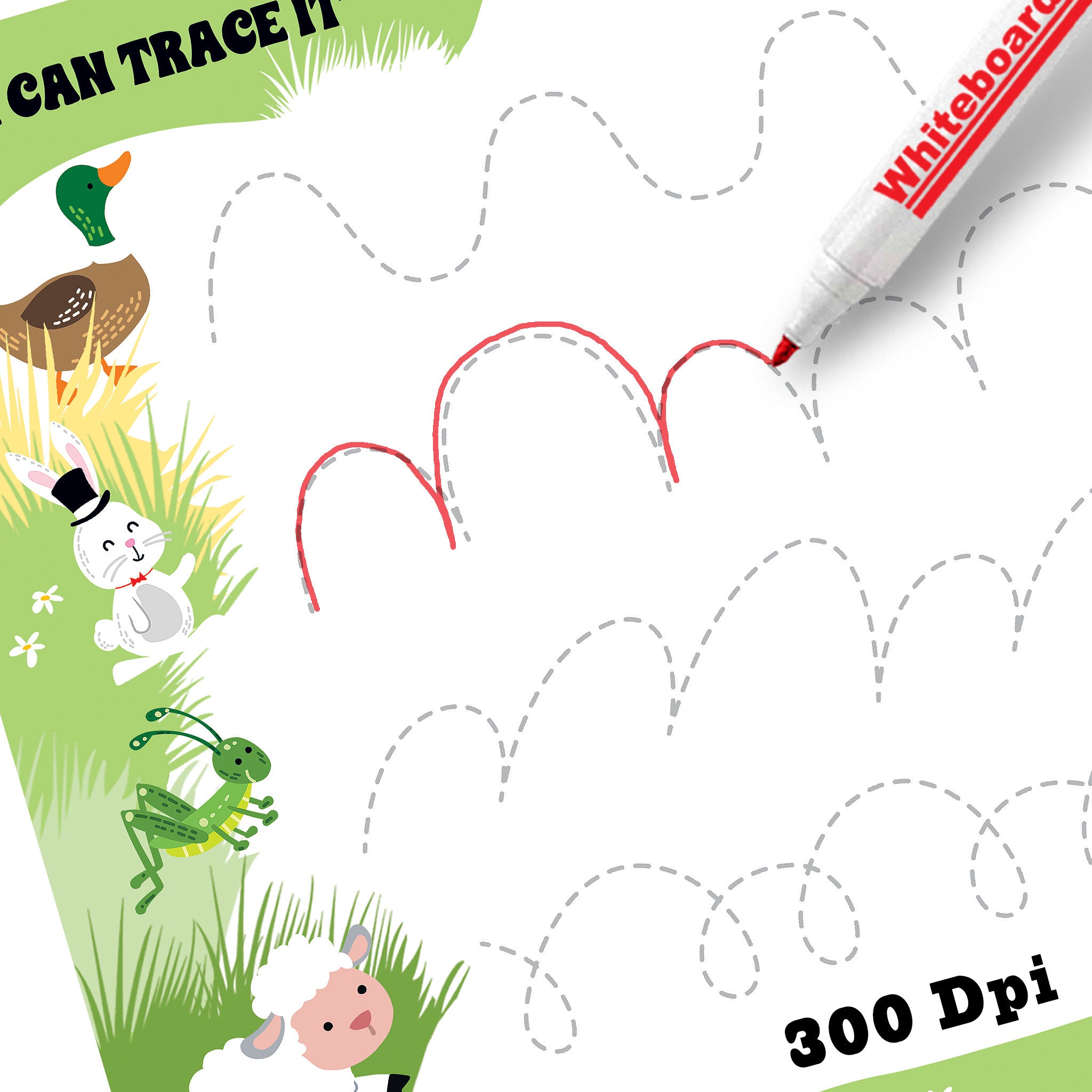 Pre Handwriting Line Tracing Worksheets,preschool Printable Bundle ...