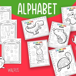Preschool Pre-k + Kindergarten Alphabet Bundle, +300 Pages Printable ...