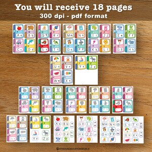 Alphabet Flashcard and Shadow Matching Game, Learning Alphabet ...