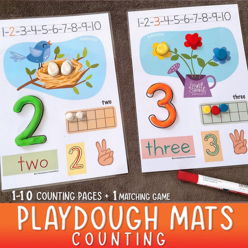 Play Dough Mats - Etsy