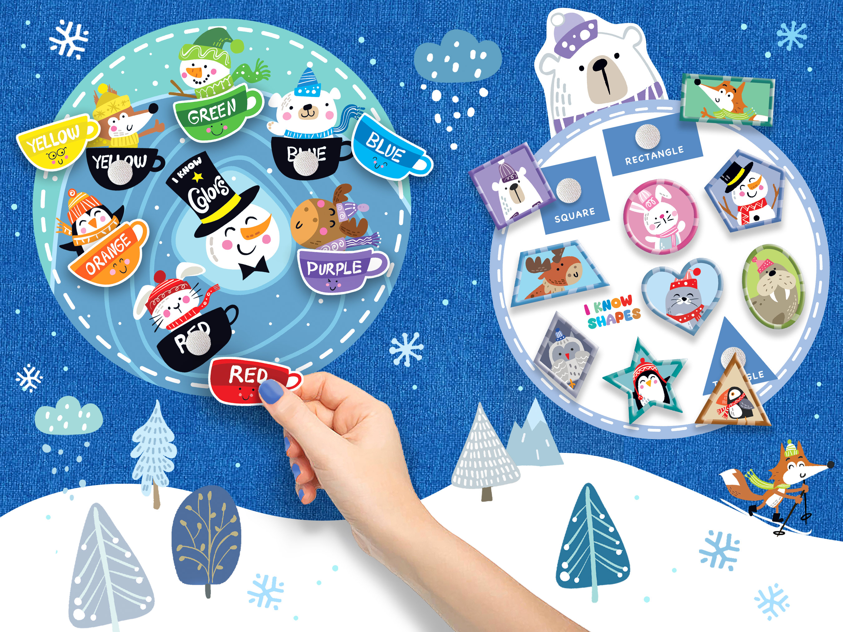 Circular Winter Printable Busy Book, Preschool Curriculum Learning ...