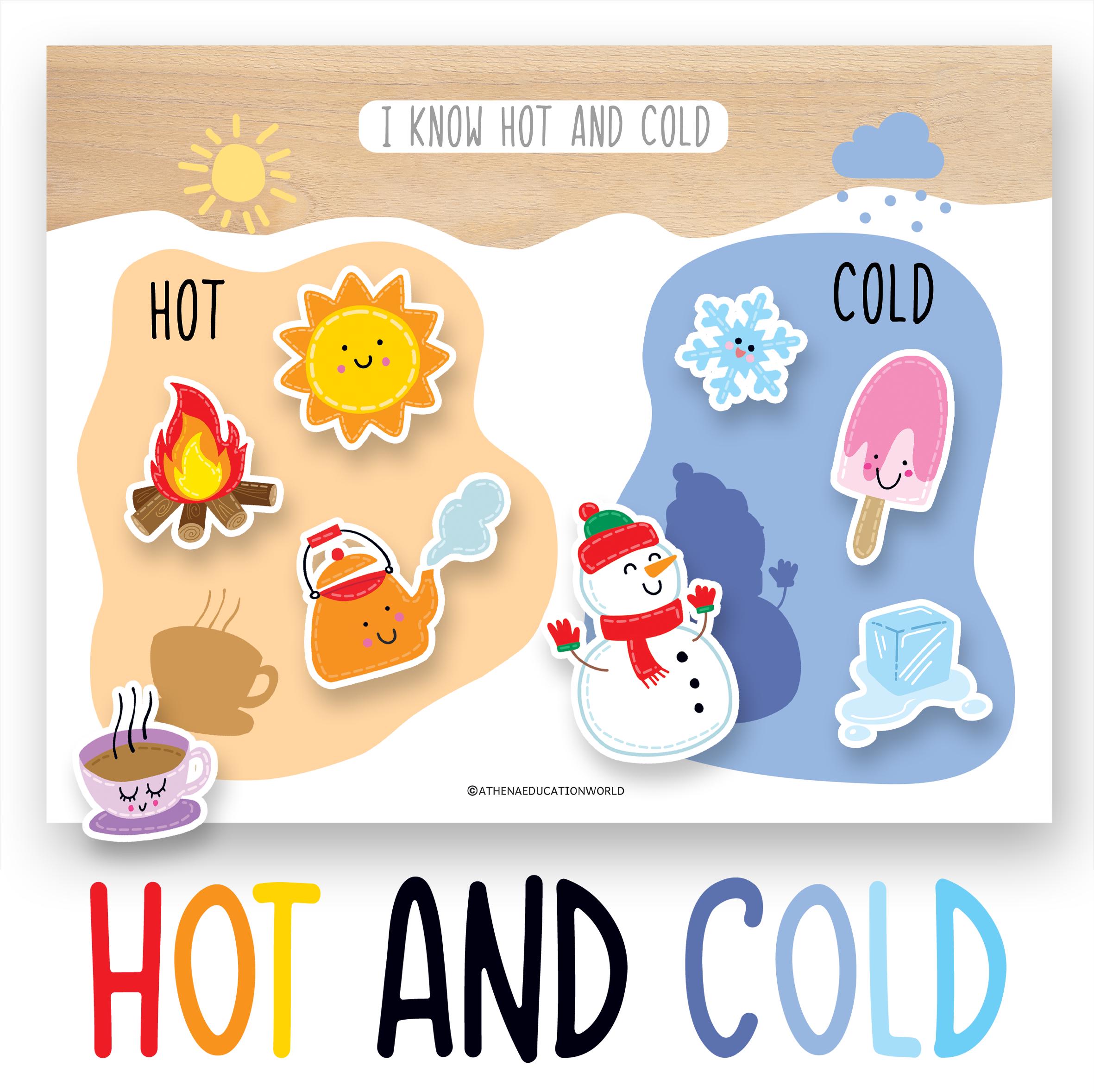 Hot and Cold Toddler Fun, Toddler Activity, Homeschool Printables ...