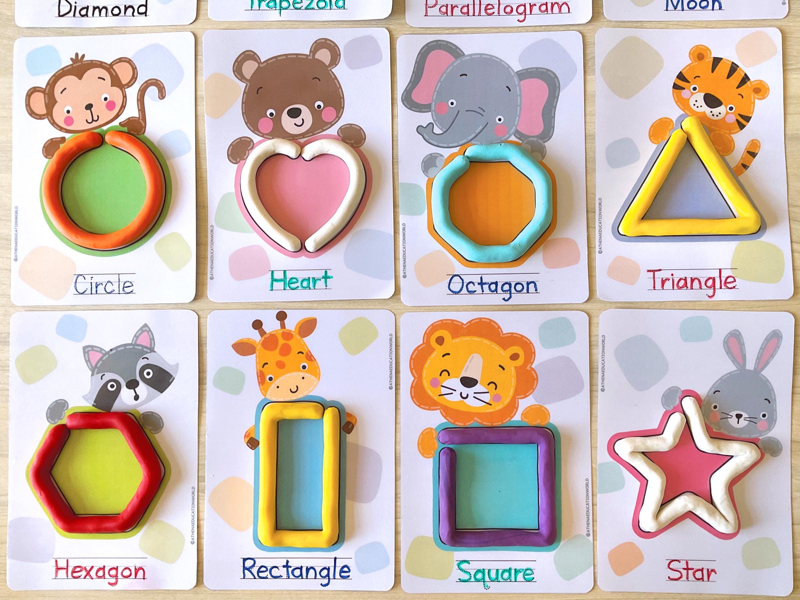 Playdough Mats for Kids Learning Shapes Printable,fun Sensory Activity ...