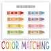 Color Matching Busy Book, Printable Activity, Color Sorting Velcro Game ...