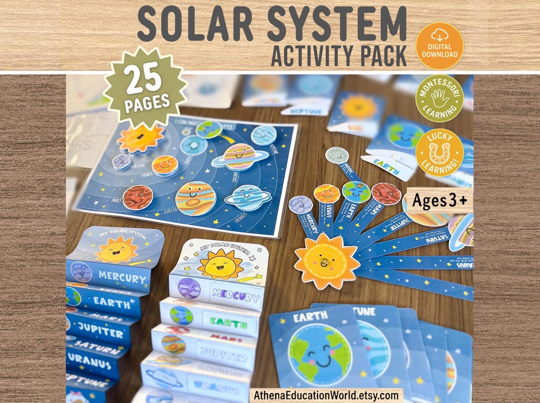 Solar System Activity Pack for Kids | Printable Planets Busy Book ...