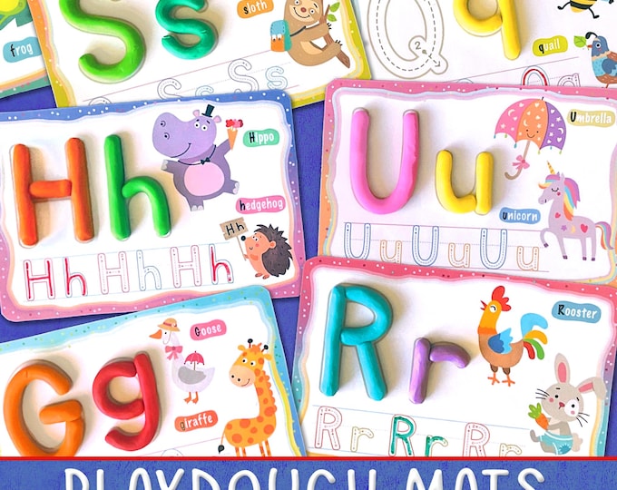26 Printable Alphabet ABC Letter Learning Play Dough Activity Mats ...