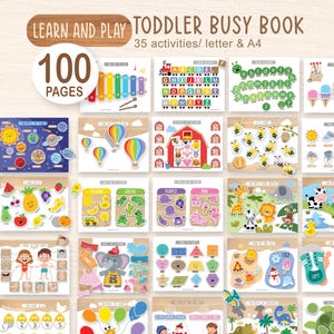 Busy Book Printable, Toddler Learning Binder, Homeschool Resources ...