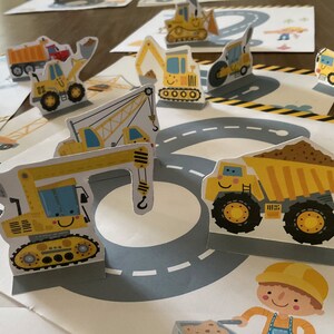 Construction Counting Busy Book, Number Tracing Activity, Printable 3D ...