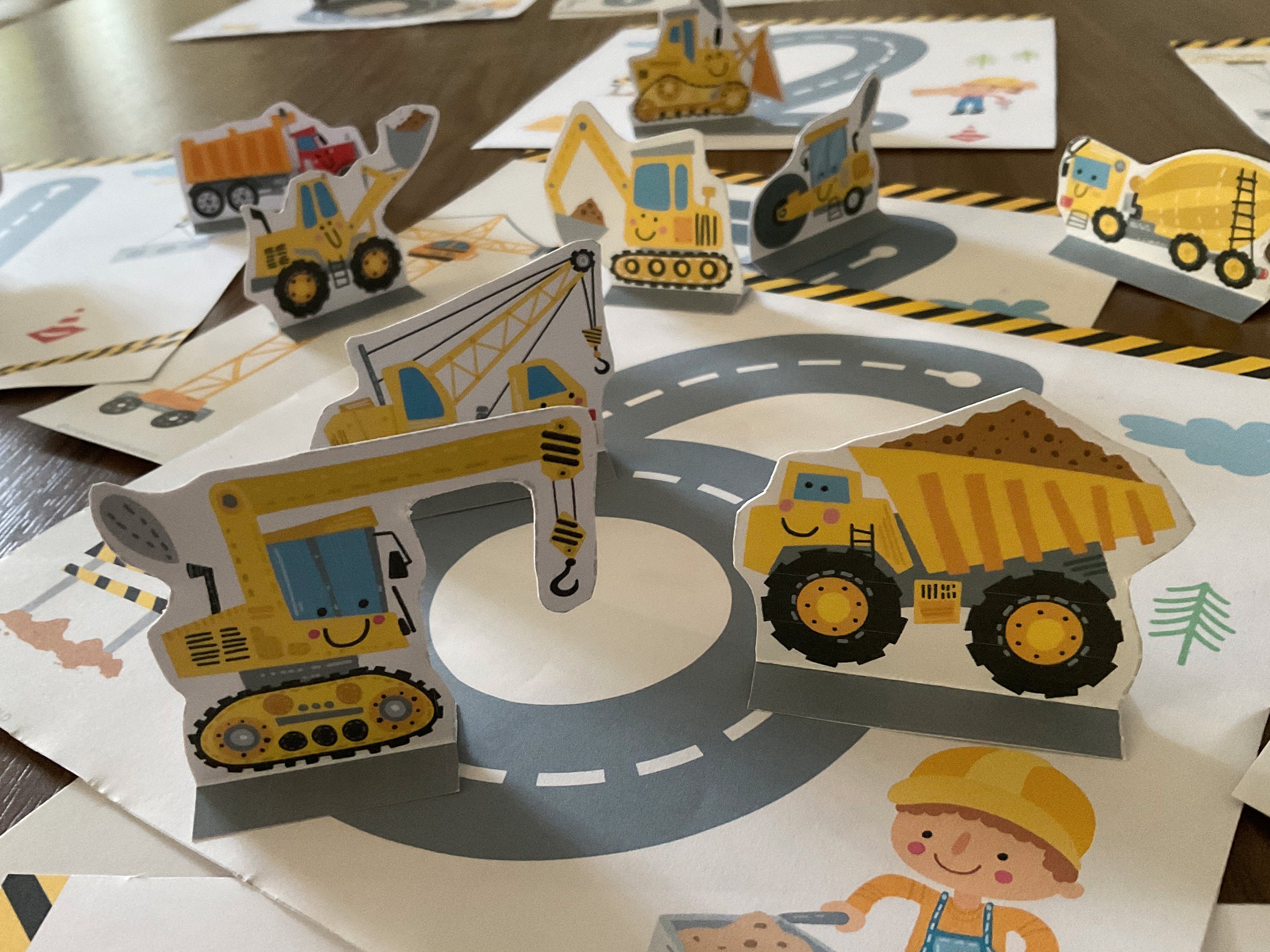 Construction Counting Busy Book, Number Tracing Activity, Printable 3D ...