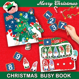 Christmas Busy Book for Toddler Printable Homeschool Preschool Learning ...