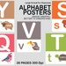 Alphabet Poster Printable Large Format for Classroom Use, Educational ...