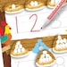 Montessori Counting Worksheet, Number Tracing Activity, Homeschool Math ...