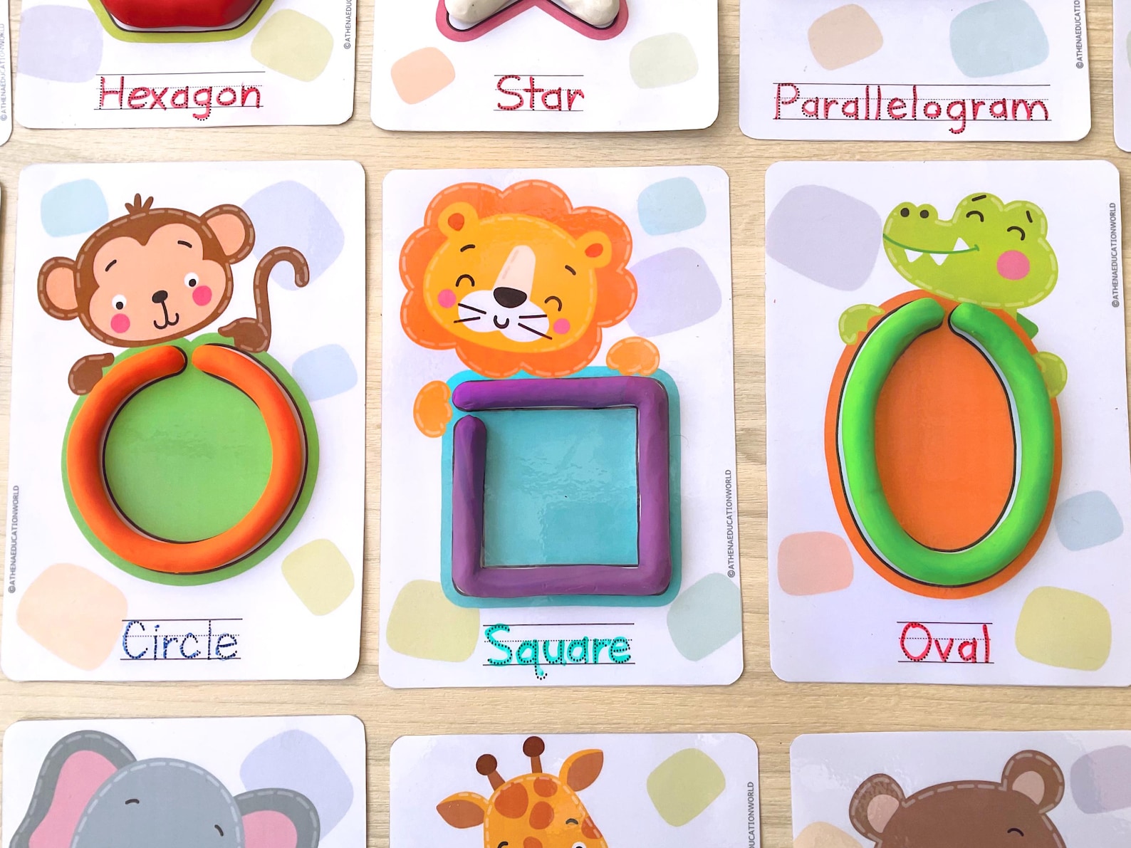 Playdough Mats for Kids Learning Shapes Printable,fun Sensory Activity ...